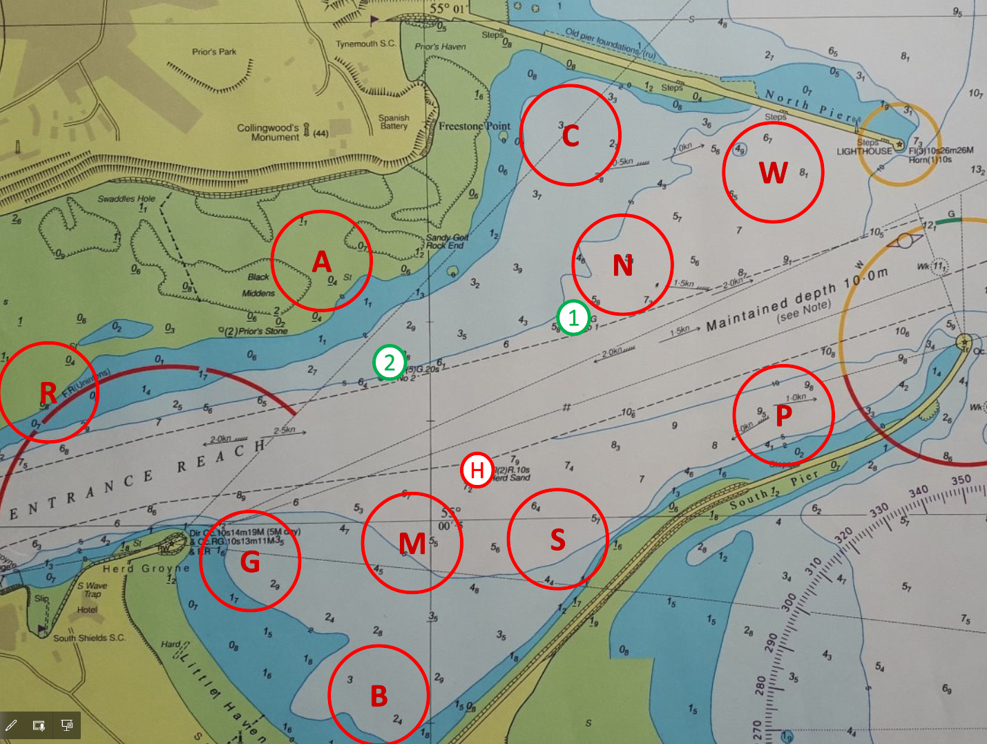 Estuary Map – Tynemouth Sailing Club