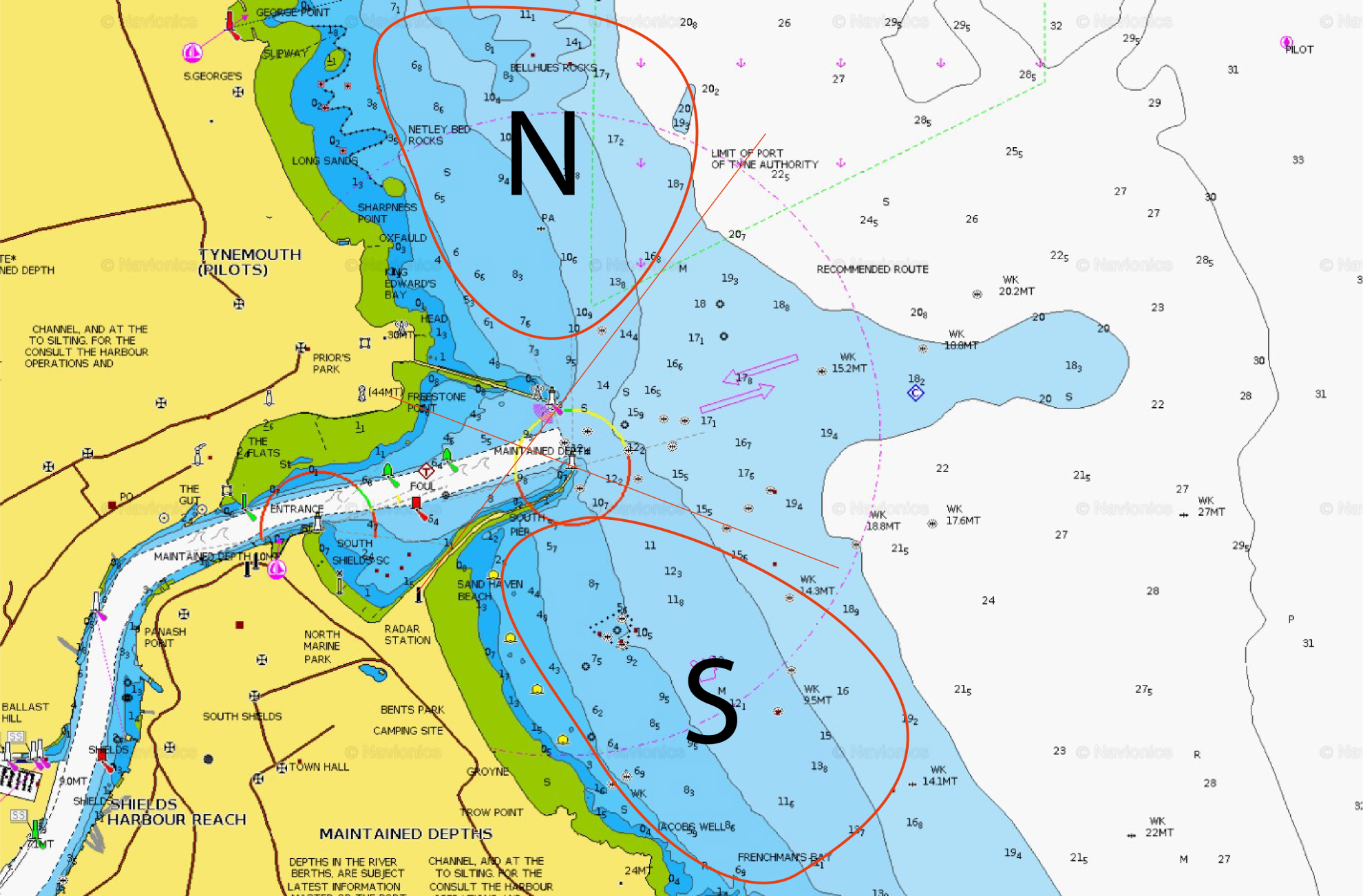 Estuary Map – Tynemouth Sailing Club